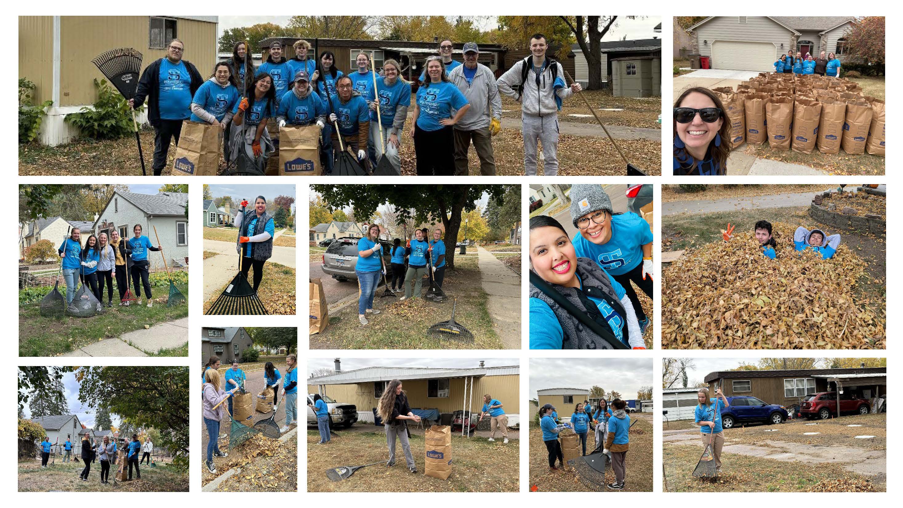 News - Students, Employees ‘Rake the Town’ - STC